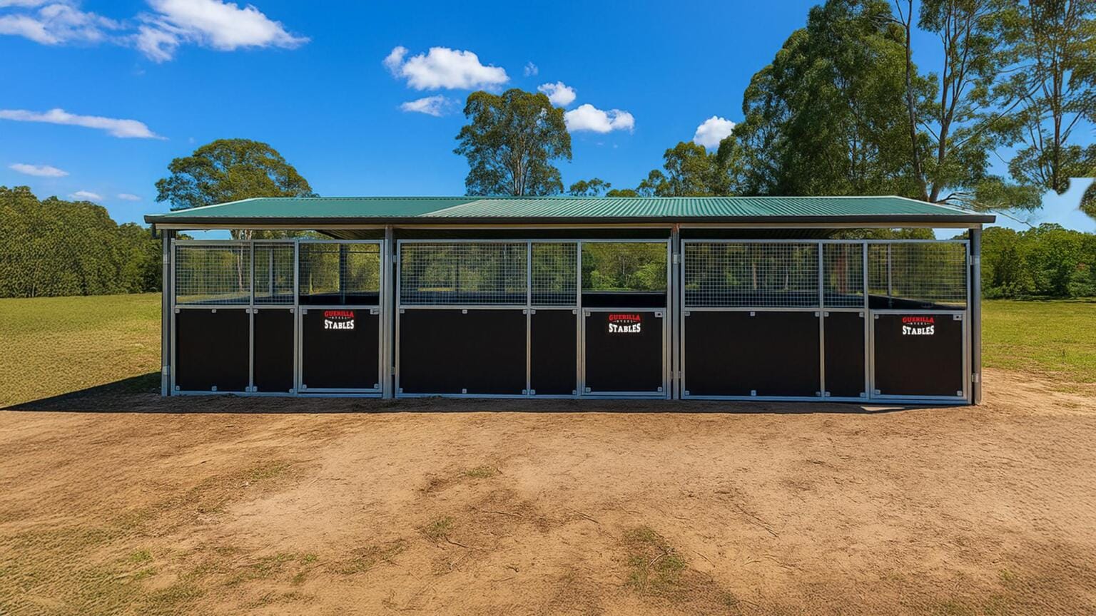 Guerilla Steel: Heavy-Duty Modular Horse Stables QLD/NSW | 2.5m High ...