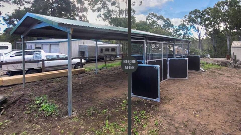 Triple Bay Stable Retrofit | Pergola Conversion AU
